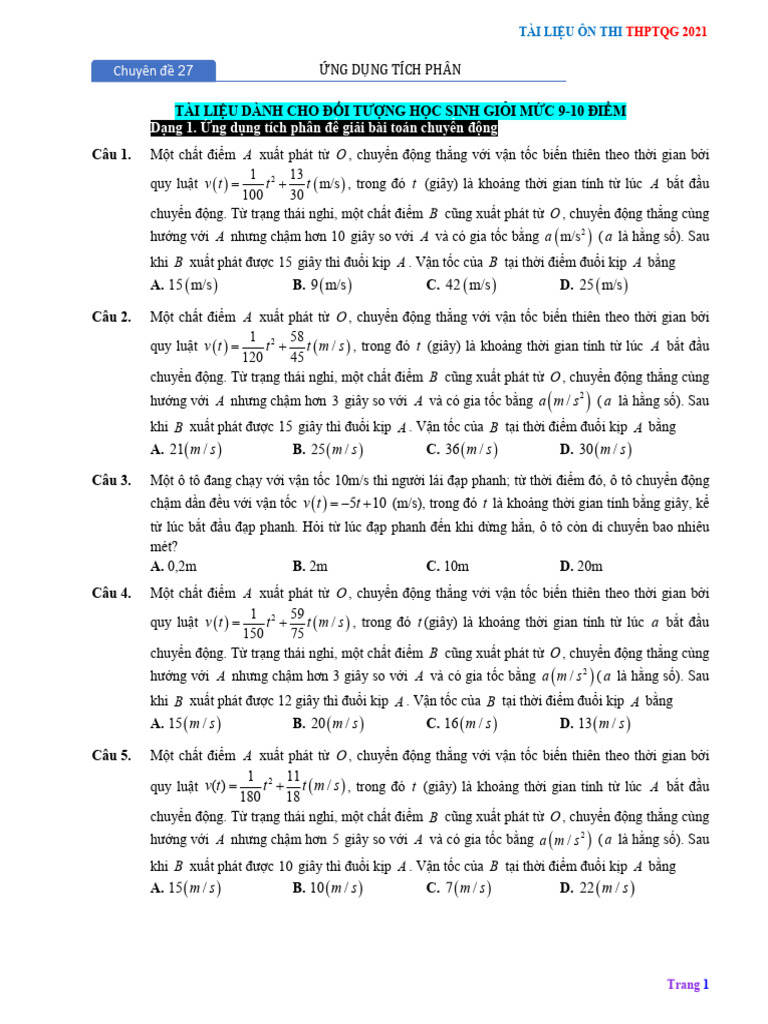 ỨNG-DỤNG-TÍCH-PHÂN-VDC | PDF