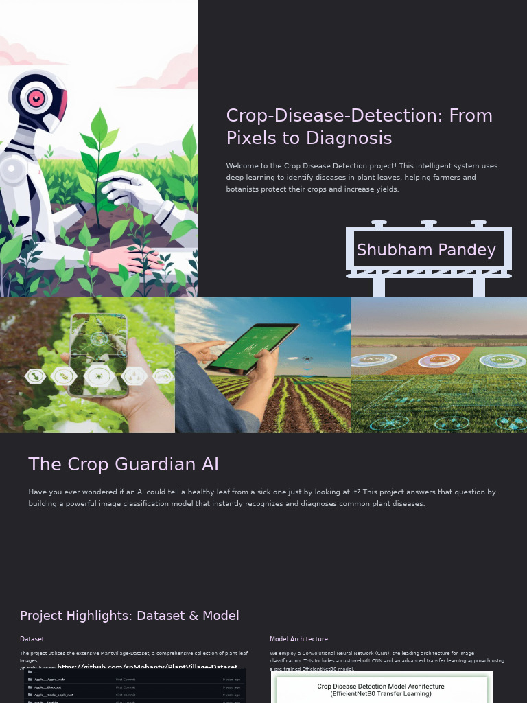 Crop Disease Detection From Pixels To Diagnosis | PDF | Deep Learning ...