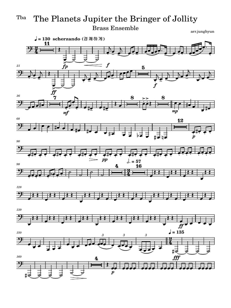 The Planets - IV. Jupiter, The Bringer of Jollity-Tba | PDF | The ...