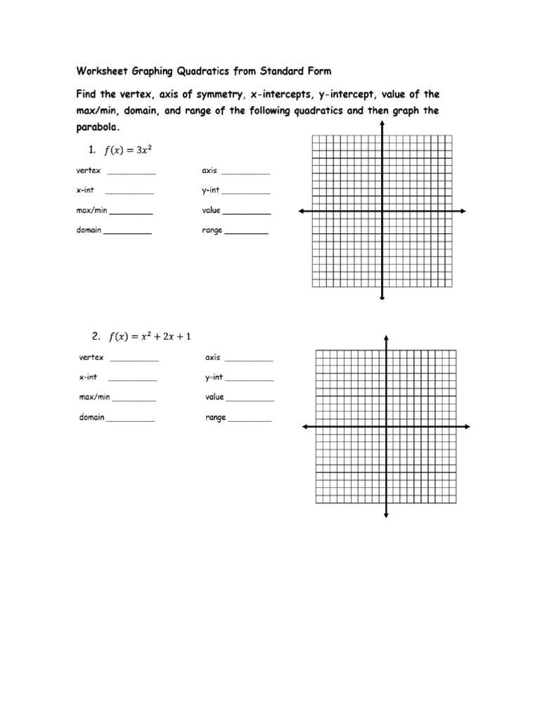 Graphing Quadratics | PDF