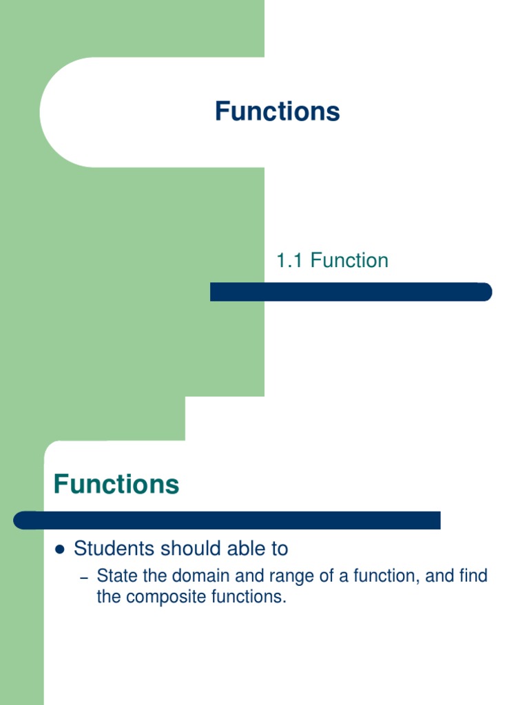 Functions | PDF | Function (Mathematics) | Analysis