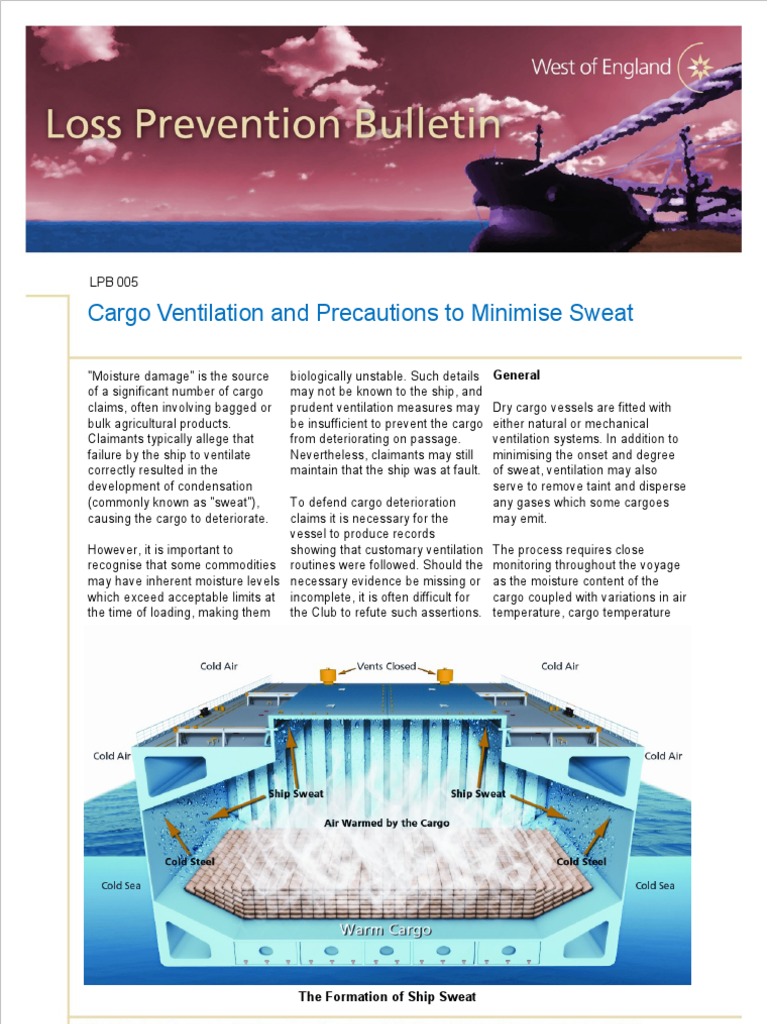 Cargo Ventilation and Precautions To Minimise Sweat | PDF | Humidity ...