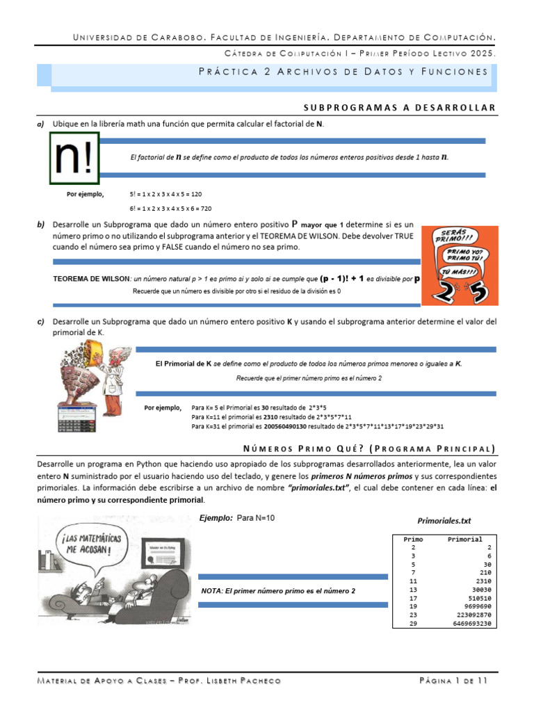 Prácticas de Programación en Python | PDF | Triángulo | Número primo