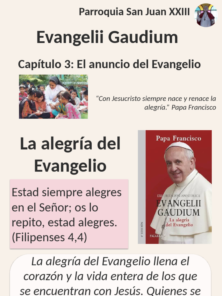 Evangelii Gaudium Cap 3 | PDF | Cristo (título) | Misionero