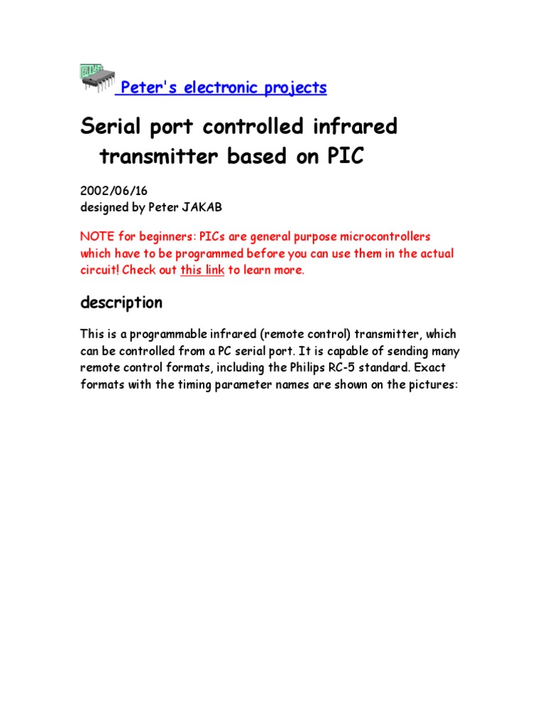 Infrared | Download Free PDF | Remote Control | Bit