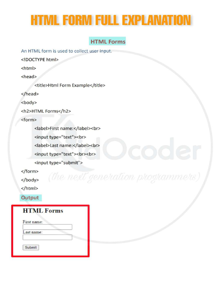 HTML Form | PDF