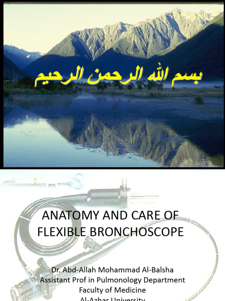 Lec No 209 Anatomy and Care of Flexible Bronchoscope P Abdalla Albalsha ...