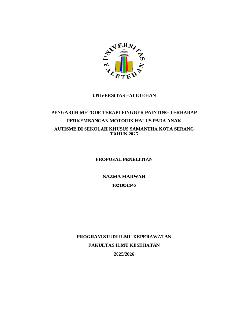 Bab 1-4 Proposal Nazma Marwah | PDF