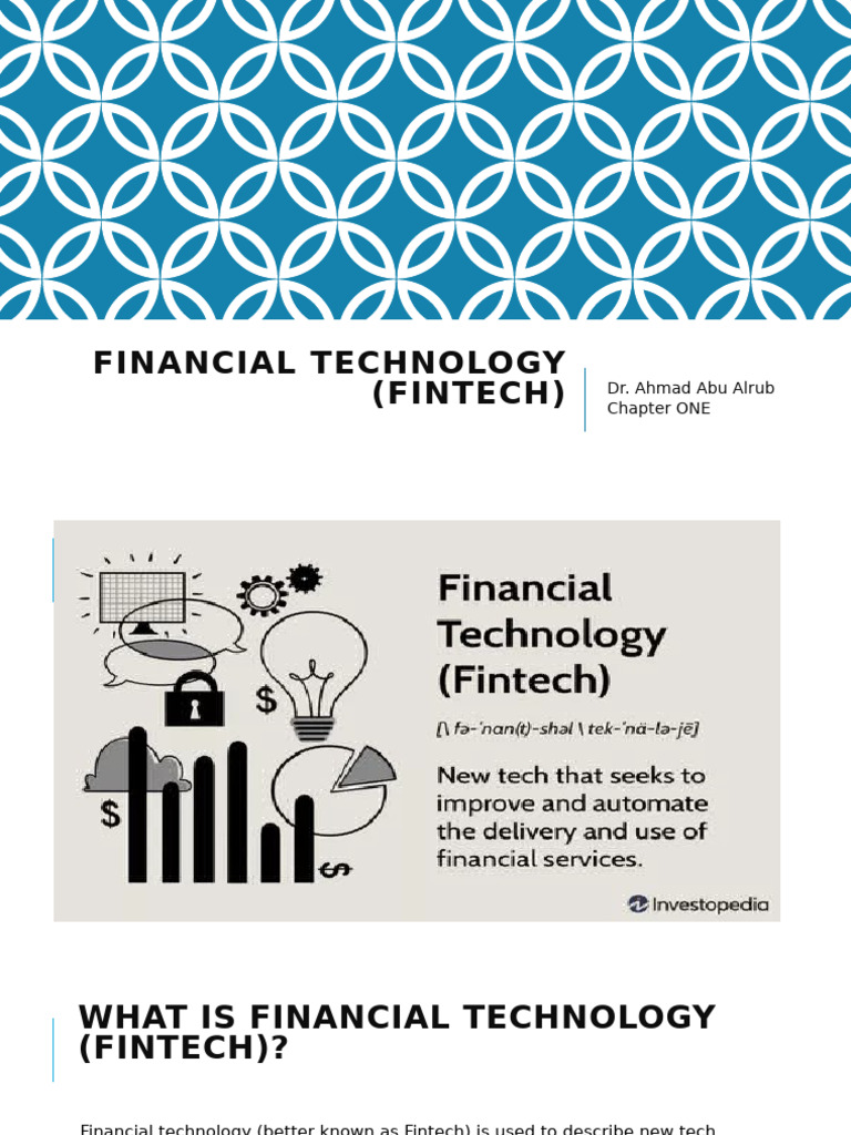Fintech Introduction | PDF | Financial Technology | Finance & Money ...