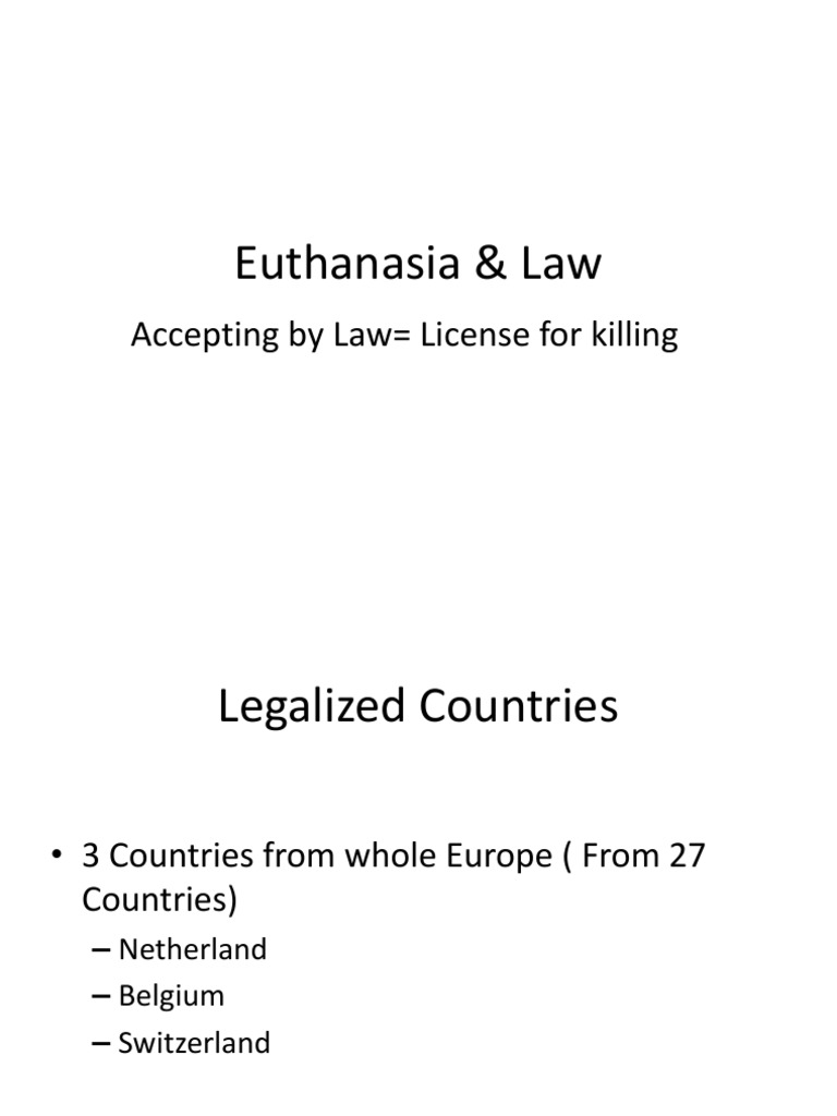 Euthanasia Laws Worldwide Overview | PDF | Human Rights | Justice
