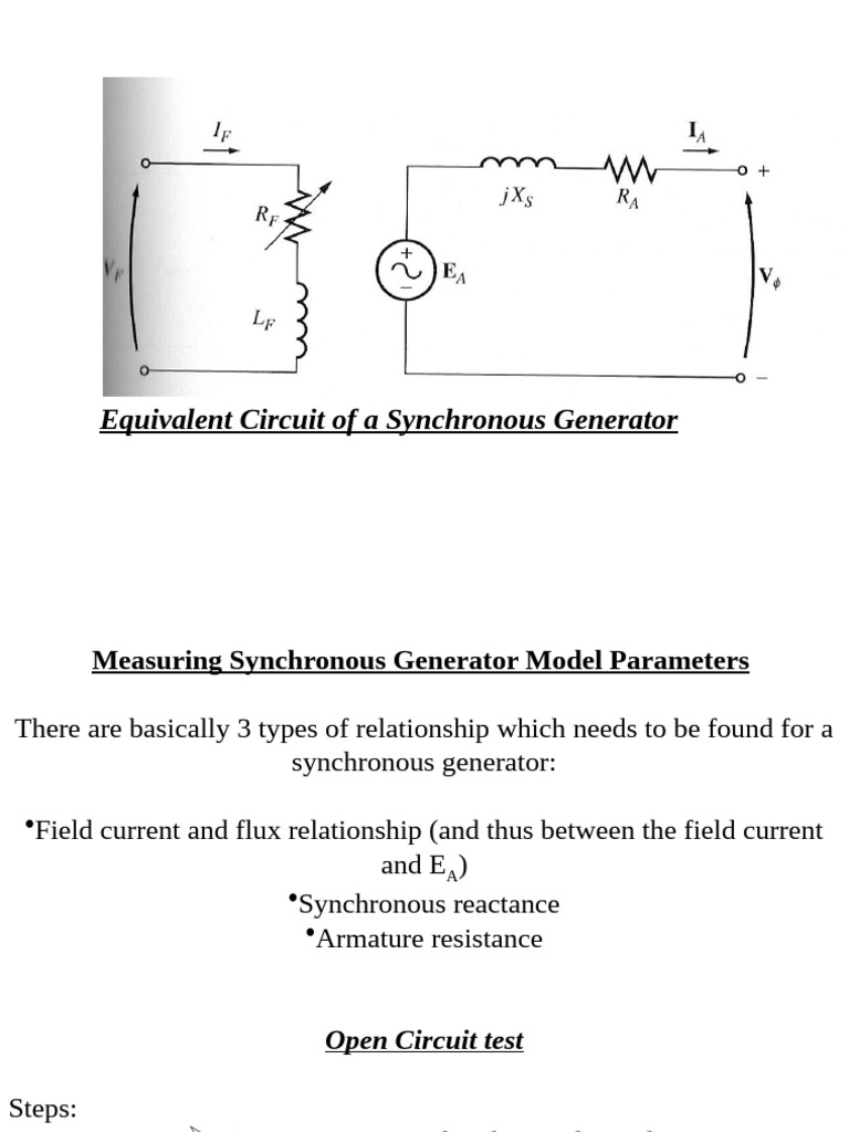 5.measuring Synchronous Generator Model Parameters | PDF | Electric ...