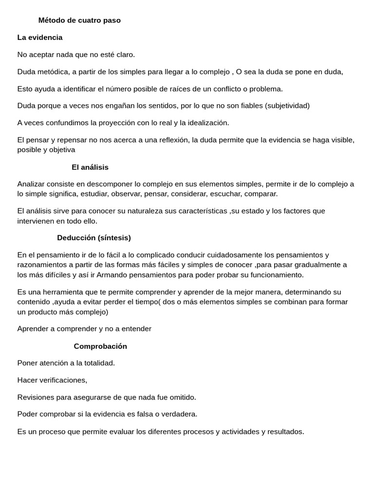 Método de Cuatro Pasos - 20250505 - 182746 - 0000 | PDF