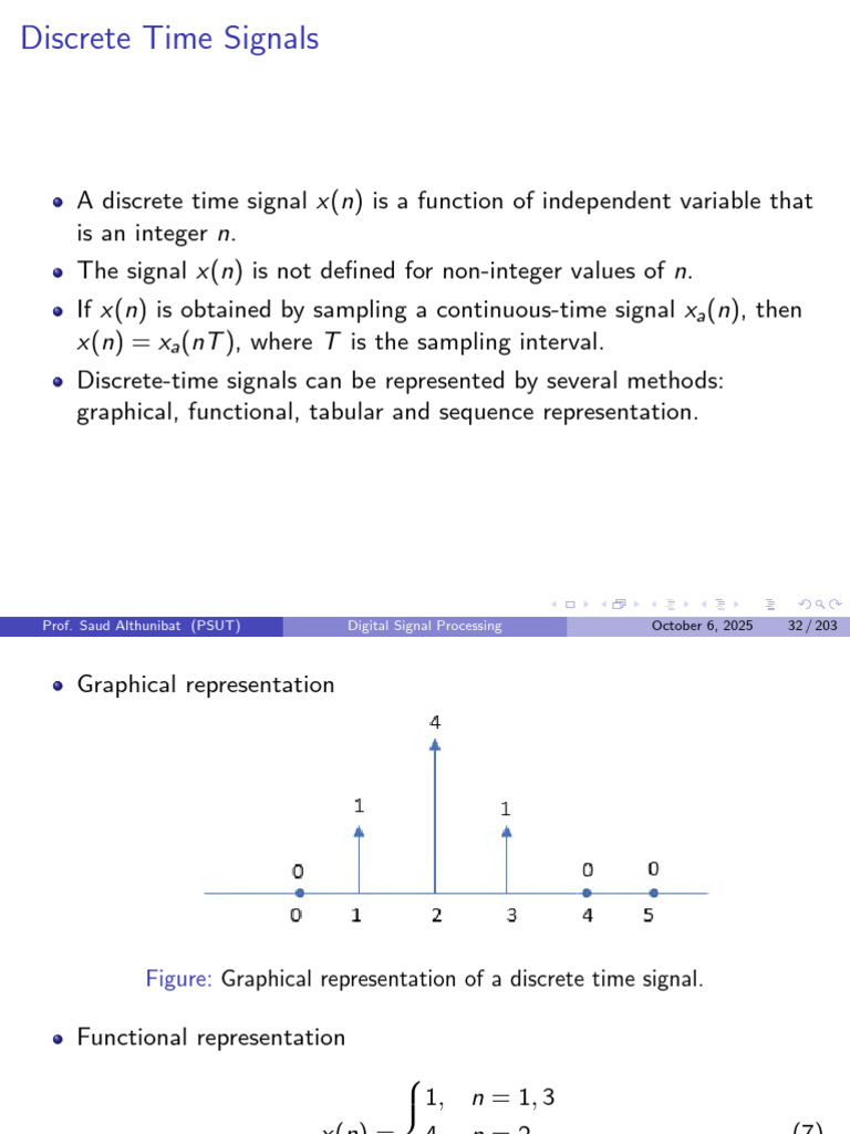 DSP 2 Discrete Time Signals Systems | PDF | Discrete Time And ...