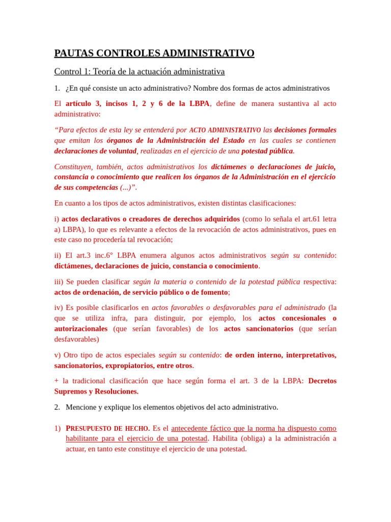 Pautas Controles Administrativo | PDF | Caso de ley | Justicia
