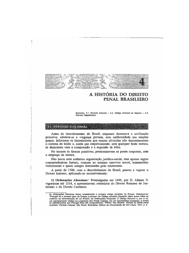 Evolução do Direito Penal Brasileiro | PDF | Direito Penal | Justiça