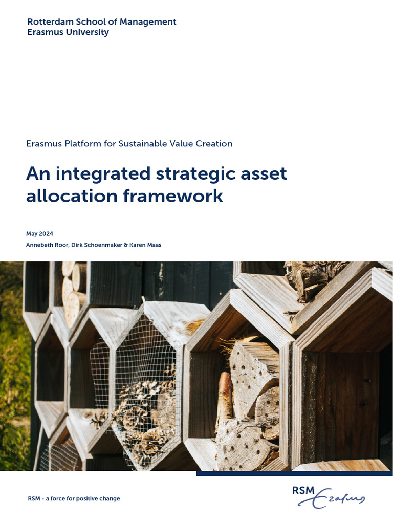 Integrated Asset Allocation for Sustainability | PDF | Risk ...