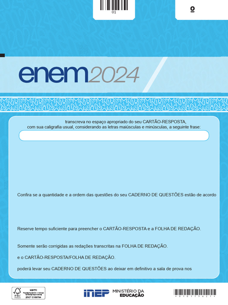 Enem 2024 Prova Azul | PDF