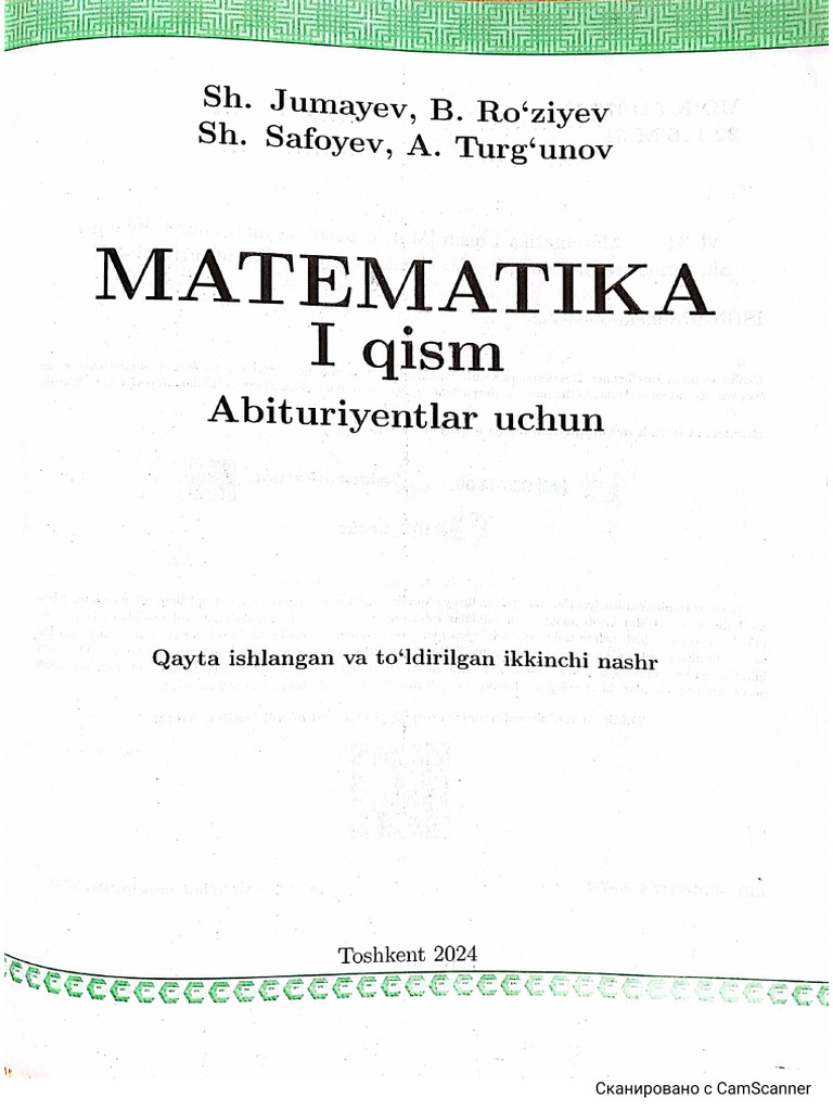 IDC Matematika 1-Qism | PDF