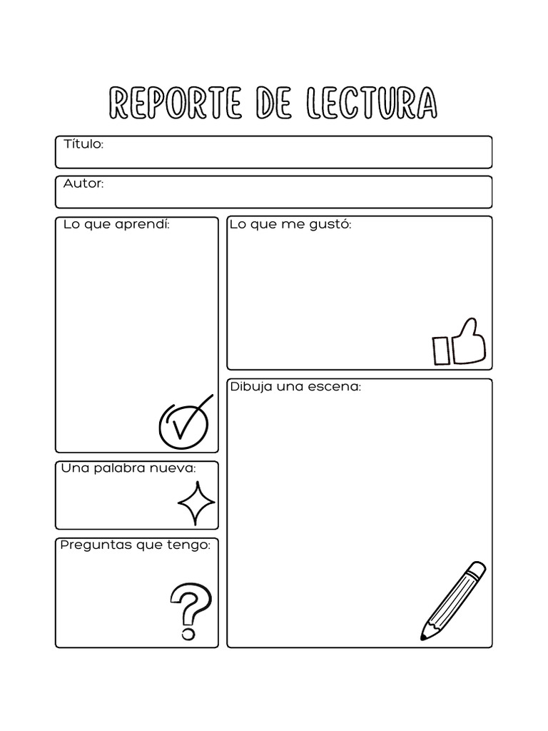 Hoja de Trabajo Diario de Lectura Interactivo para Colorear | PDF