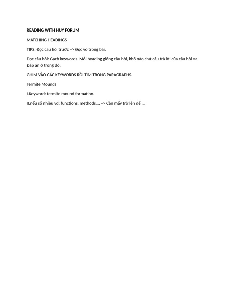 Reading With Huy Forum | PDF