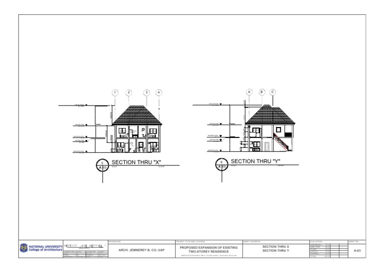 Proposed Two-Storey Residence Plans | PDF