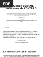 Ejemplos de la función CONTAR.SI en Excel | PDF