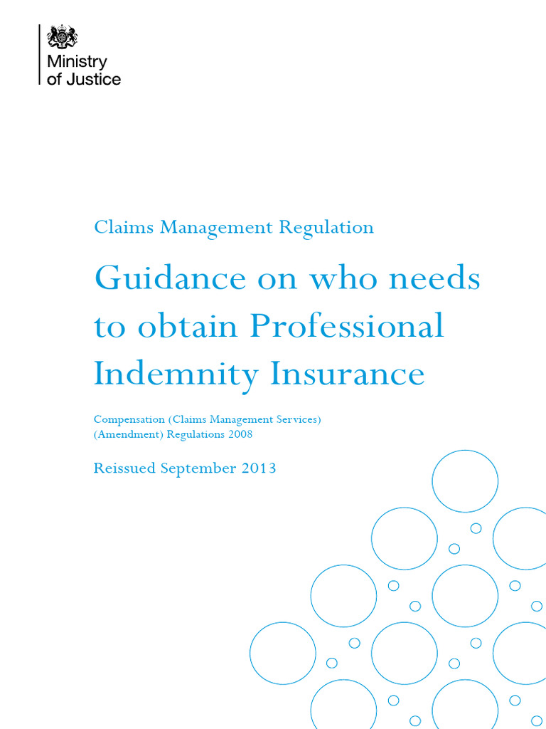 CMR Professional Indemnity Insurance Sept13 | PDF | Insurance ...