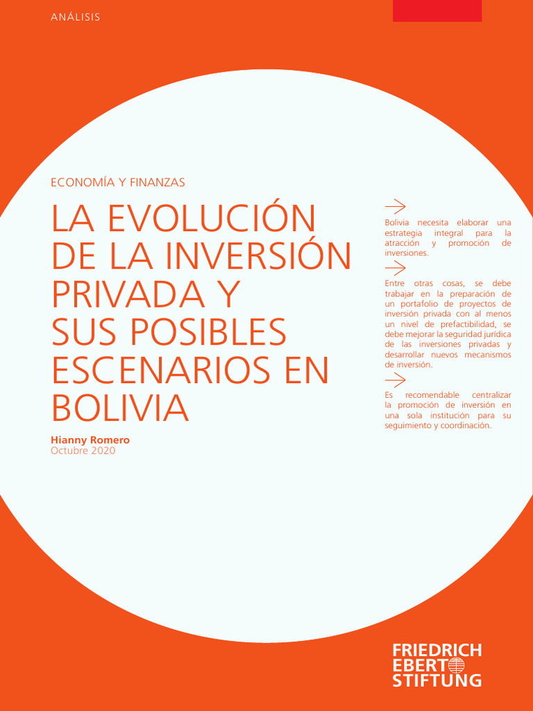 La Evolución de La Inversión Privada Y Sus Posibles Escenarios en ...