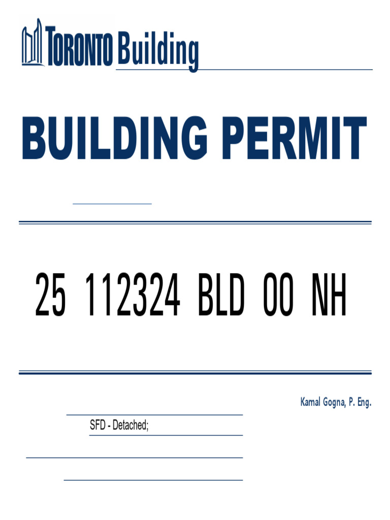 Building Permit for New Home Construction | PDF | Basement ...