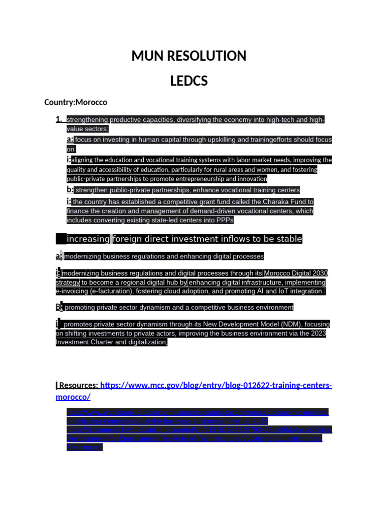 Mun Resolution | PDF