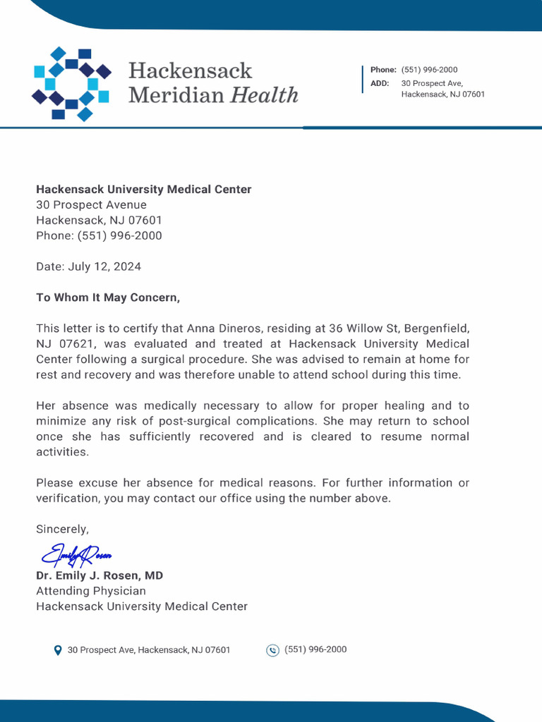 Doctors Note 1 | PDF