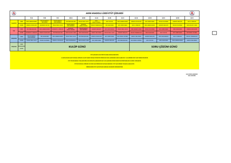 Eylul Etut 2025-2026 | PDF