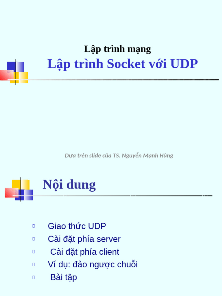 b06 LTM Lap Trinh Socket Voi UDP | PDF