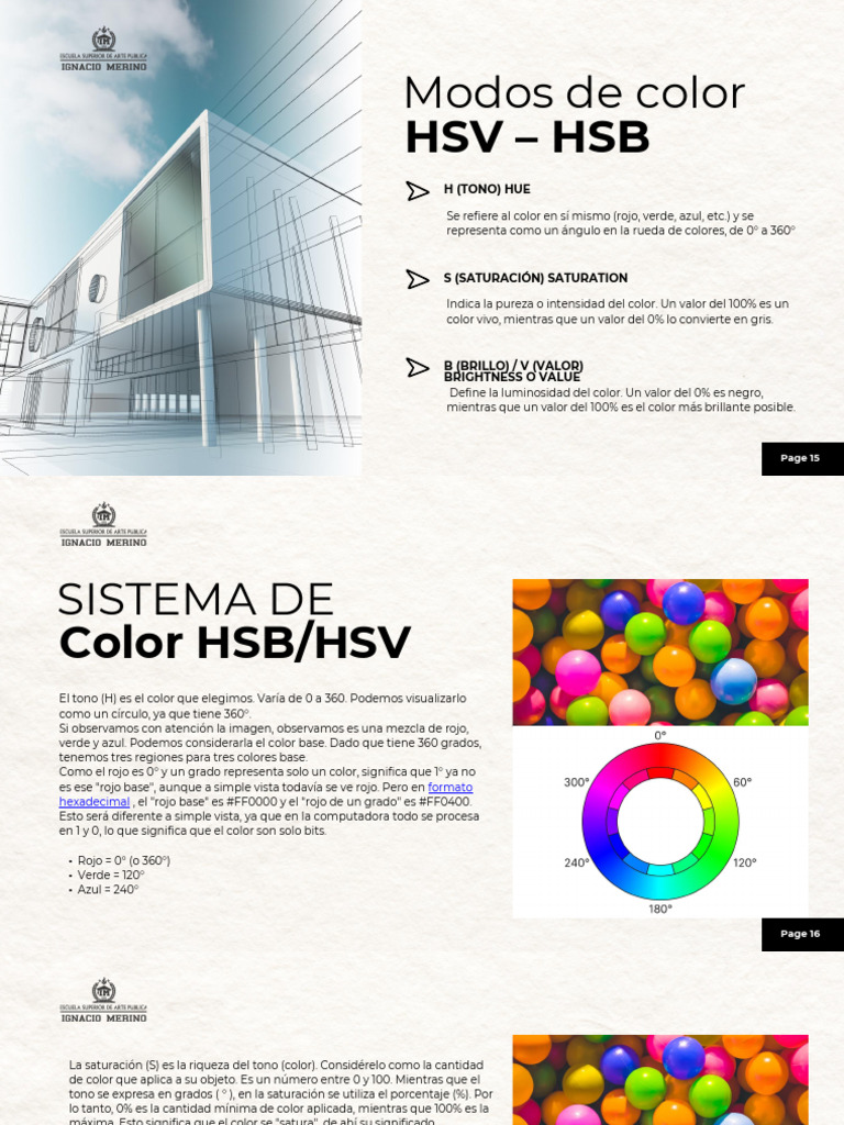 Teoría HSV HSB 3-4 | PDF | Matiz | Color
