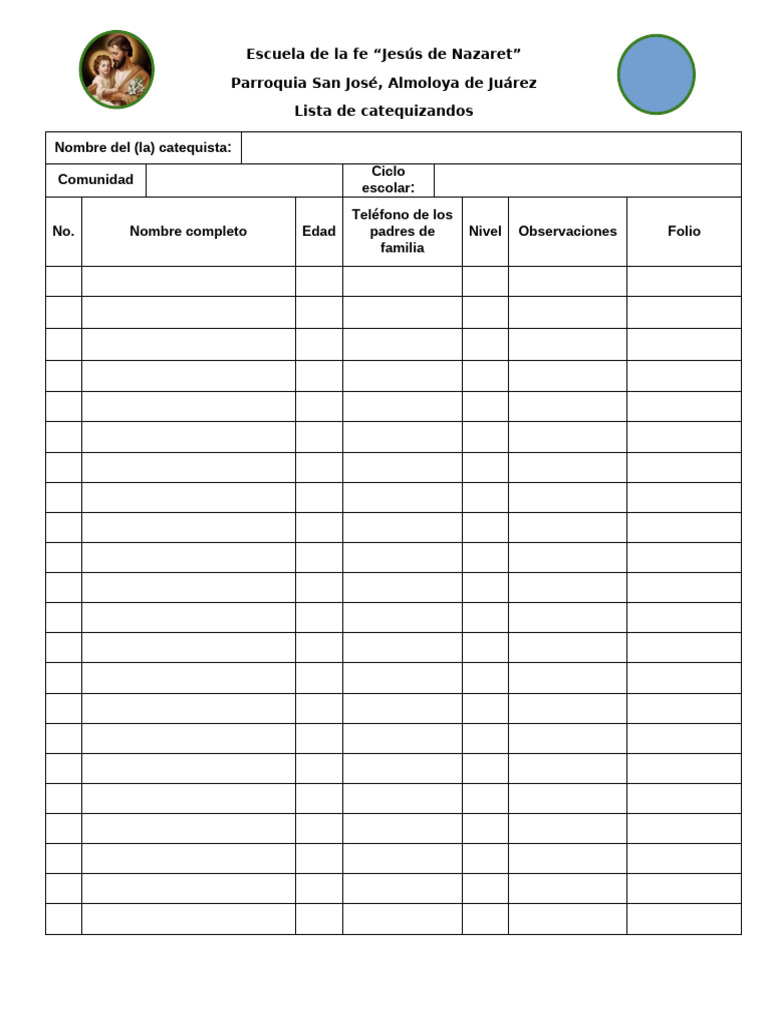 Lista Formato | PDF