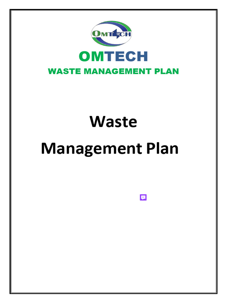 GC-Global Edge-Omtech - Waste Management Plan REV1 - Reviewed by PDS 24 ...