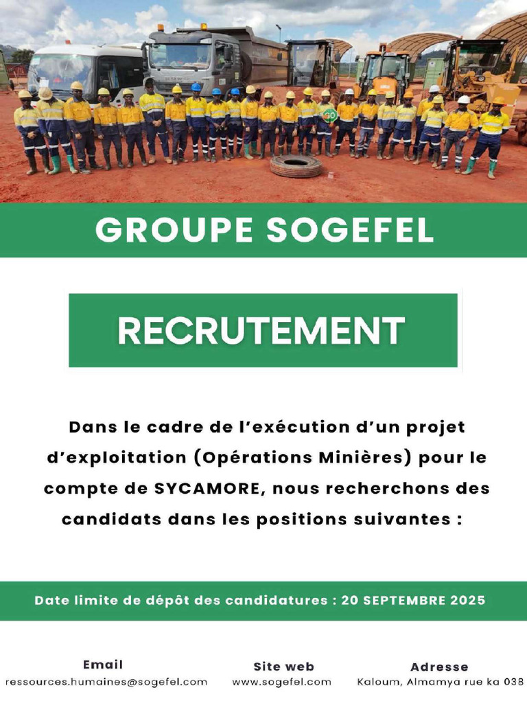 Recrutement Sogefel | PDF