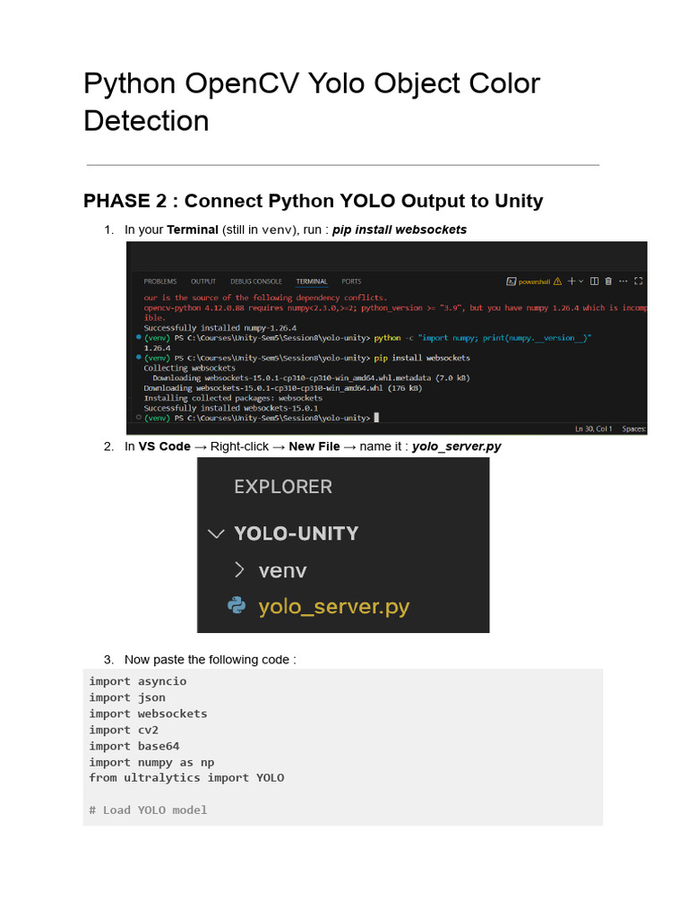 8) Python OpenCV Yolo Object Color Detection - Part 2-2 | PDF | Software Engineering | Computer ...