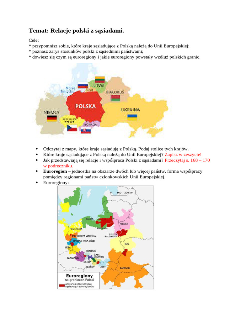 Relacje Polski Z Sasiadami | PDF