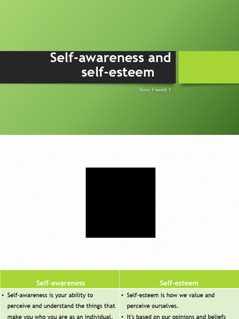 Boosting Self-Awareness & Self-Esteem | PDF | Self Esteem | Self Awareness