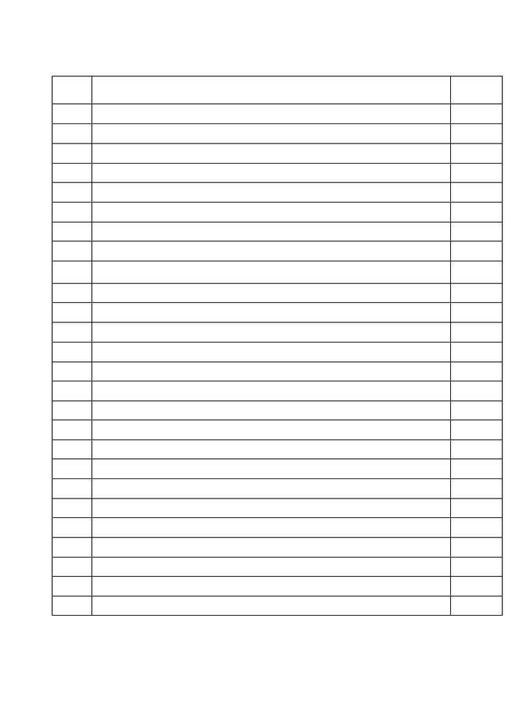 Comprehensive Training Evidence Checklist | PDF