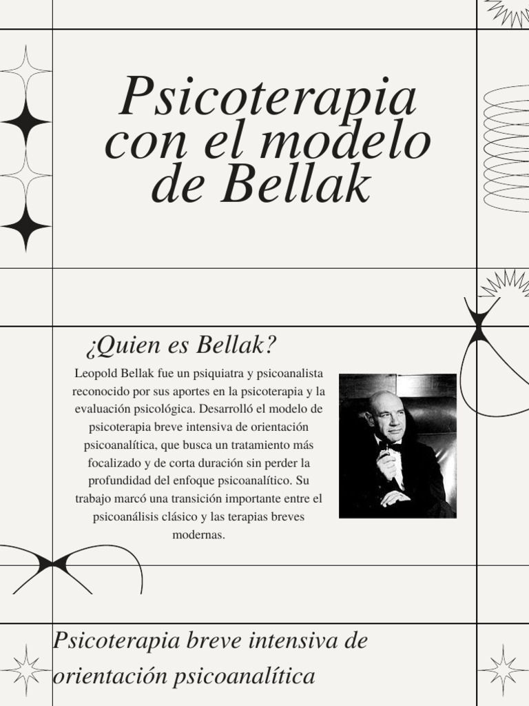 Psicoterapia Con El Modelo de Bellak - 20251008 - 222009 - 0000 | PDF ...