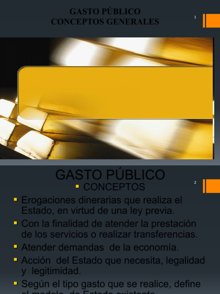 Conceptos y Evolución del Gasto Público | PDF | Producto Interno Bruto ...