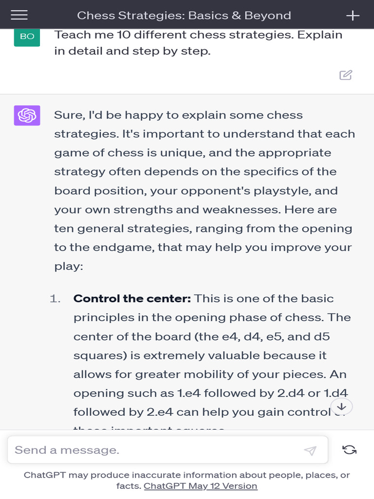 Chess Strategies Basics & Beyond | PDF