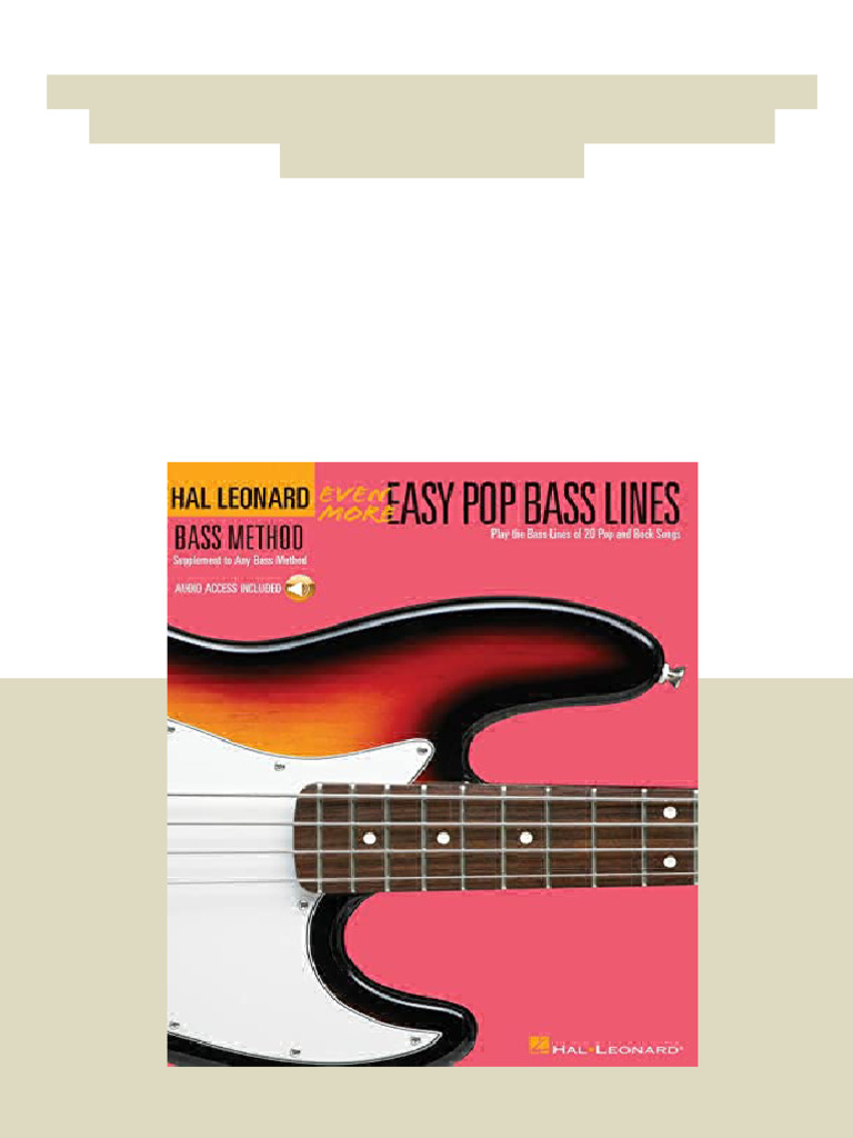 (Ebook) Even More Easy Pop Bass Lines: Supplement To Any Bass Method by ...