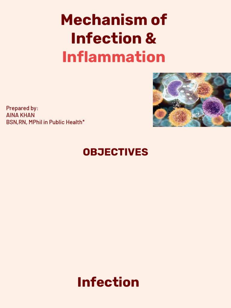 Mechanism of Infection & Inflammation | PDF | Inflammation | Vasodilation