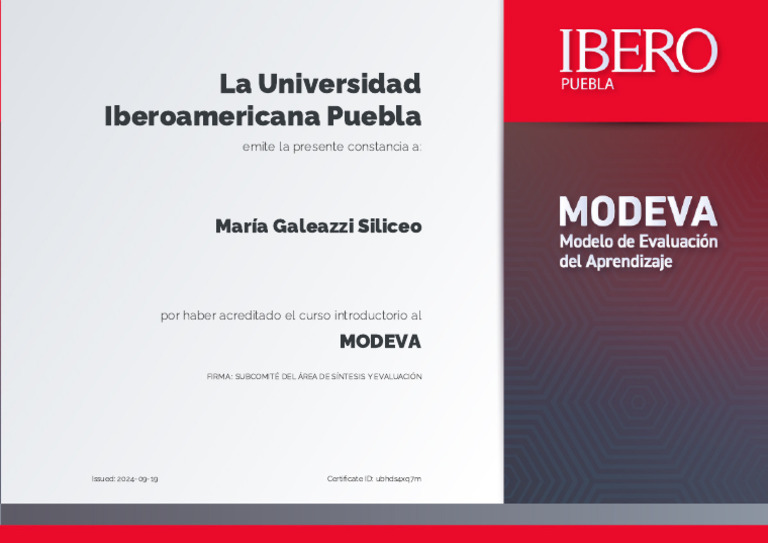 María Galeazzi Siliceo - 2024-09-19 | PDF
