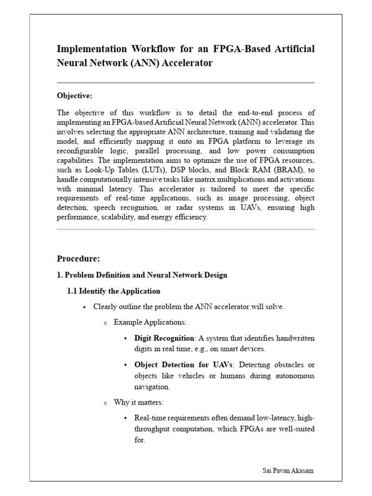 FPGA-Based ANN Accelerator Workflow | PDF | Field Programmable Gate Array | Statistical ...
