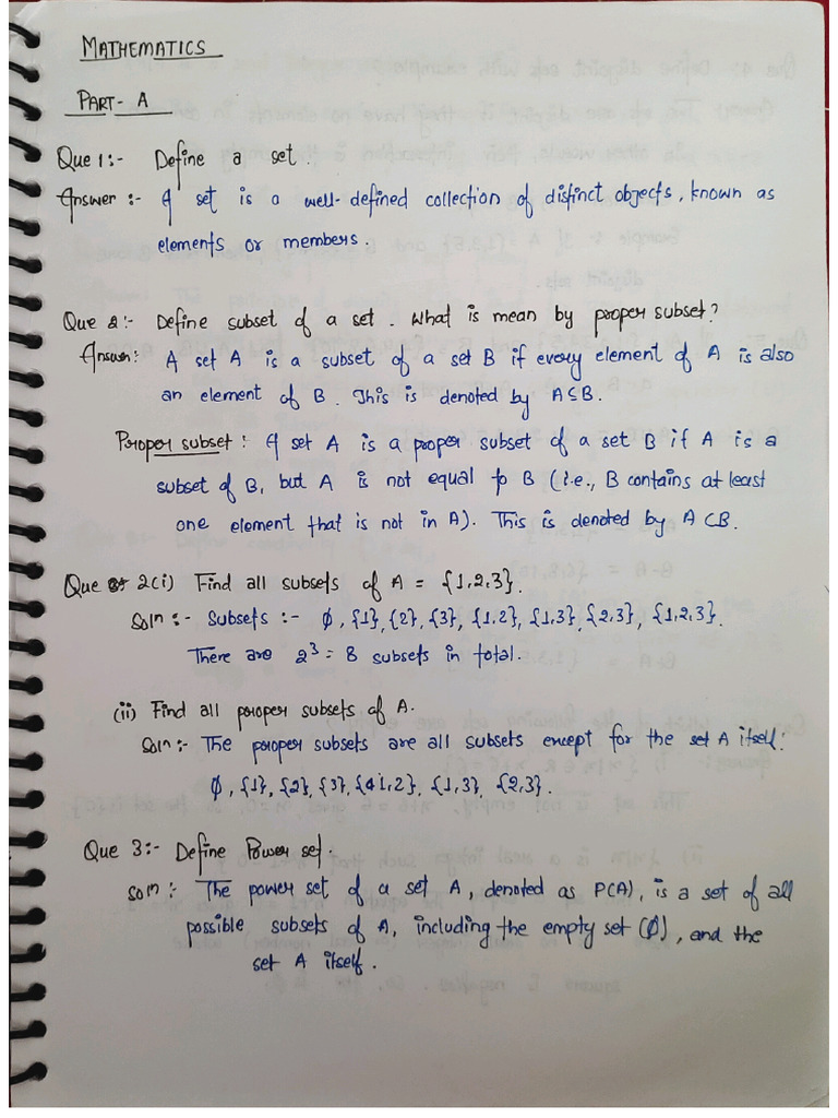 Set Theory Assignment | PDF