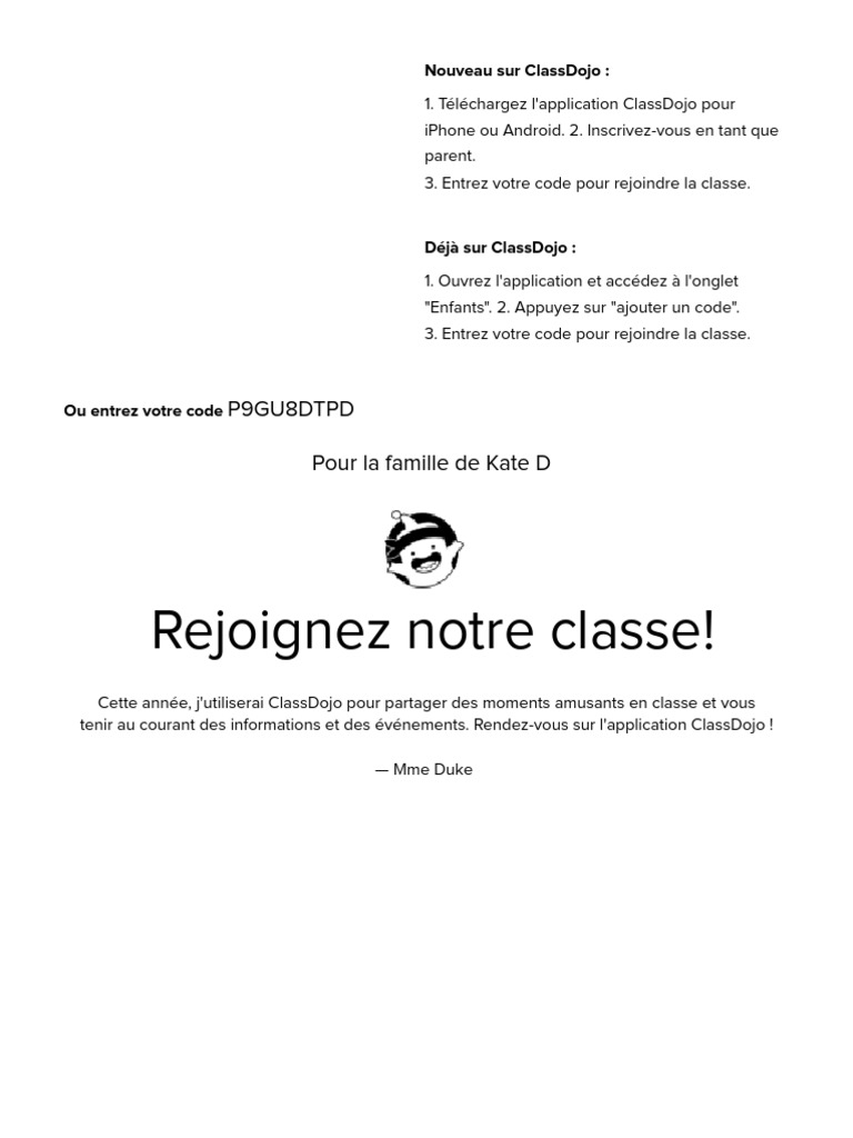 ClassDojo Parent Invitations | PDF